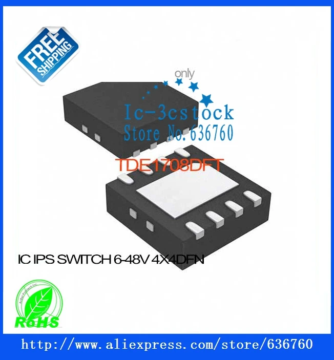 TDE1708DFT-IC-IPS-SWITCH-6-48V-4X4DFN-TDE1708DFT-1708-TDE1708-TDE1708D ...