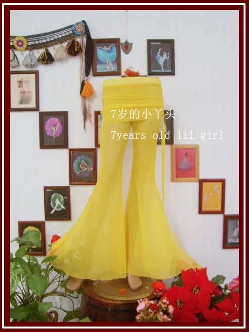 Transparent thin Tribal Belly Dance flare Pants with Runched Skirt NO01 ...