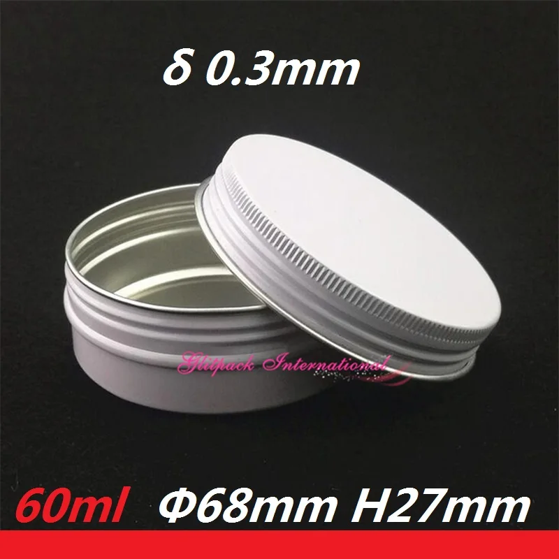 Empty Pomade Jars 60g White Makeup Jar With Lid 60ml Tea Jar Slime ...