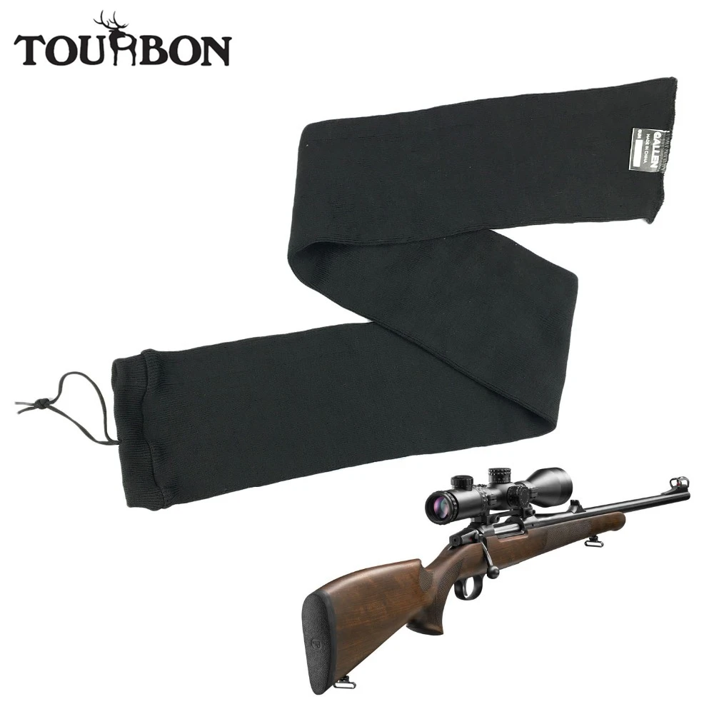 Tourbon Gun Tactical Silicone Treated Scoped Rifle Case Knit Socks ...