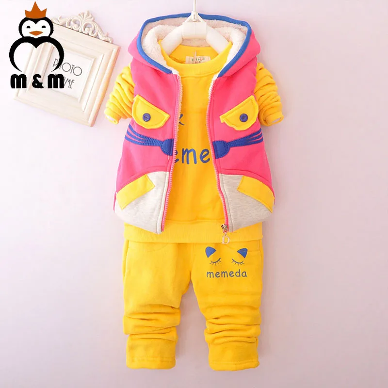 3Pcs/Set Children Sweater Cute Cat Pattern Clothes Baby Boys Costume ...