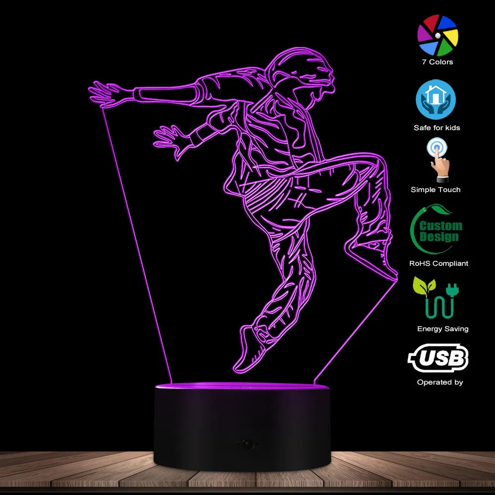 Hip Hop Dancer Led Night Lights Modern Dancer Street Dancer Dance ...