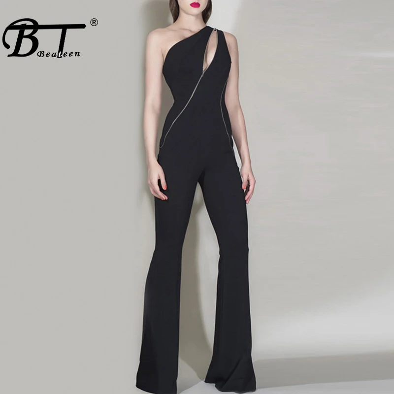 Beateen Fashion Full Length Backless Bodycon Women Bodysuits Sexy