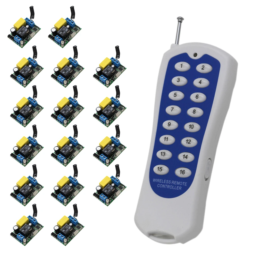 Ac 220v 433mhz Wireless Remote Control Switch Remote Switch System 1ch ...