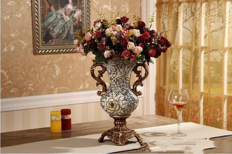 Home Décor Home & Living Retro figure statue storage bucket resin pen ...