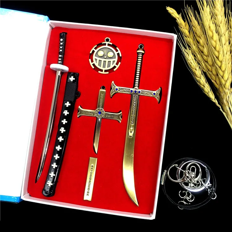 One Piece Pendant Keychains Sword Gift Set | One piece Merchandise | Up ...