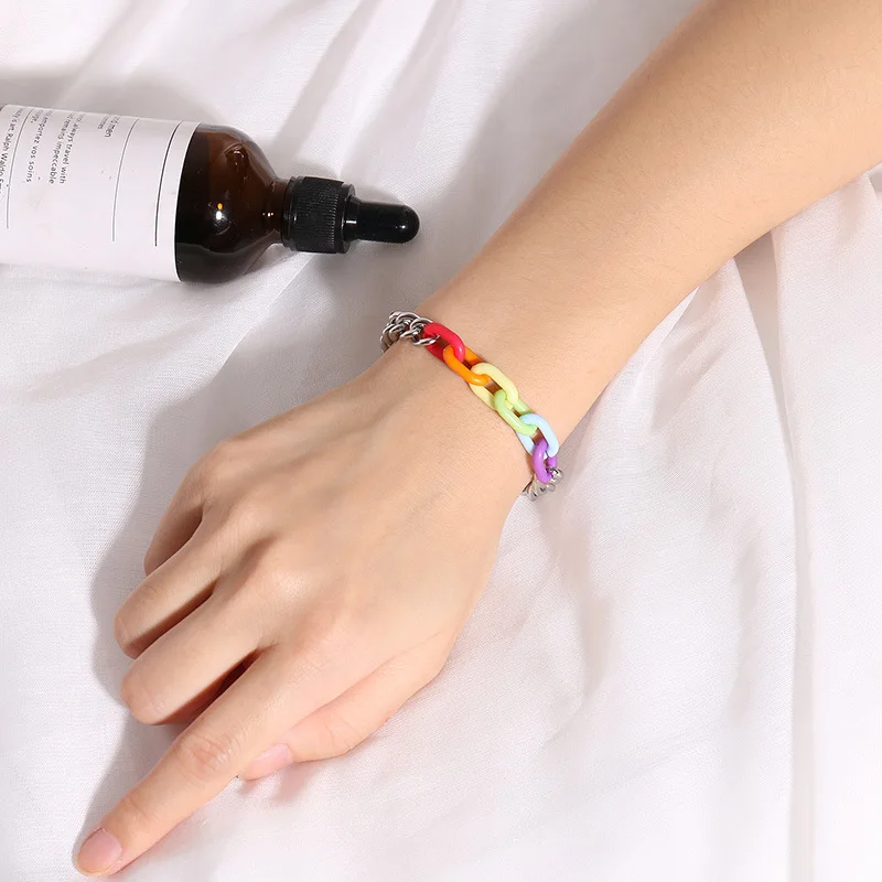 LGBT Rainbow Pride Chain Bracelet - Queerks™