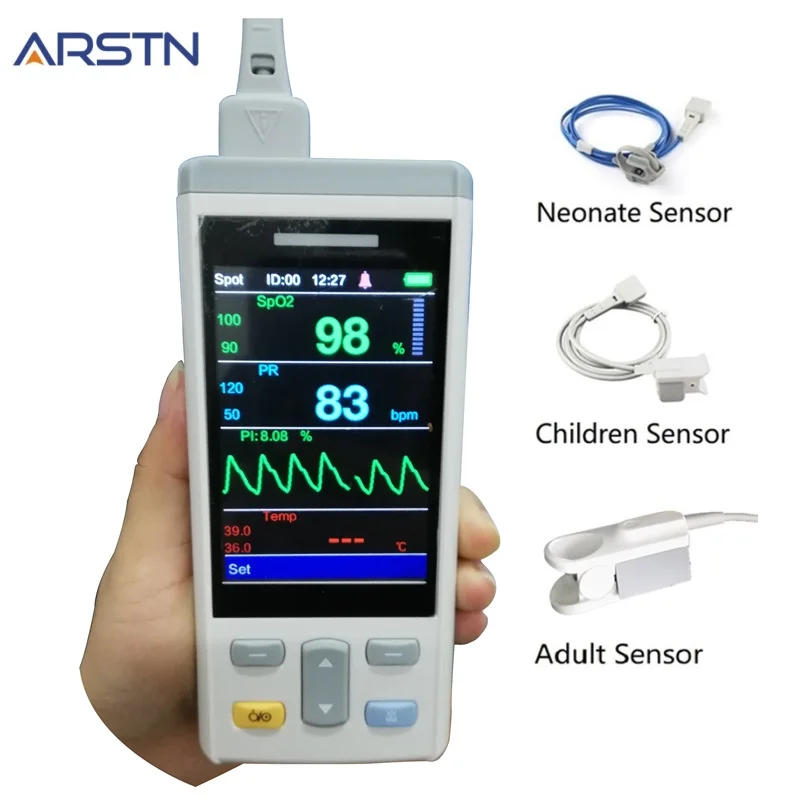 1 sensor+ Neonate child adult handheld pulse Oximeter health ...