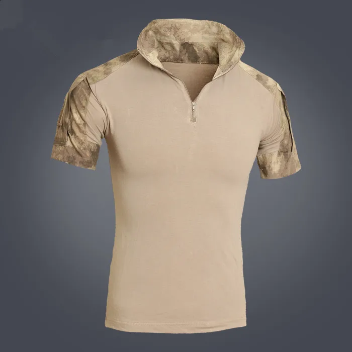 2017 Men Summer Army Combat Tactical T Shirt Military Short Sleeve Top ...