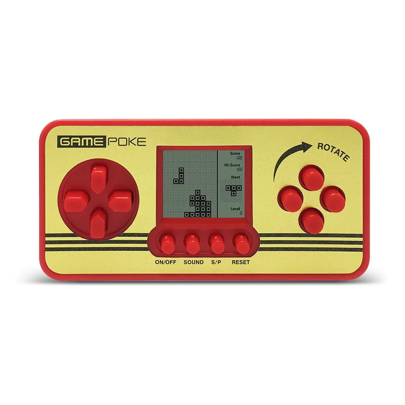 Red Black White Retro Children Classical Players Portable Tetris ...