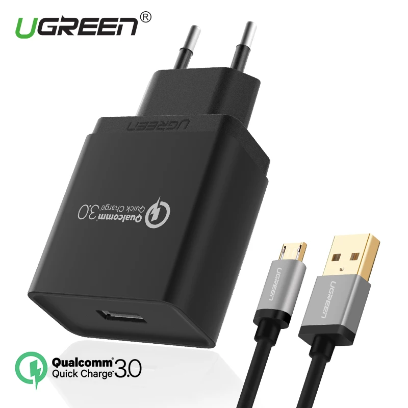 Ugreen Phone Charger Quick Charge 3.0 18W Fast USB Universal Charger ...