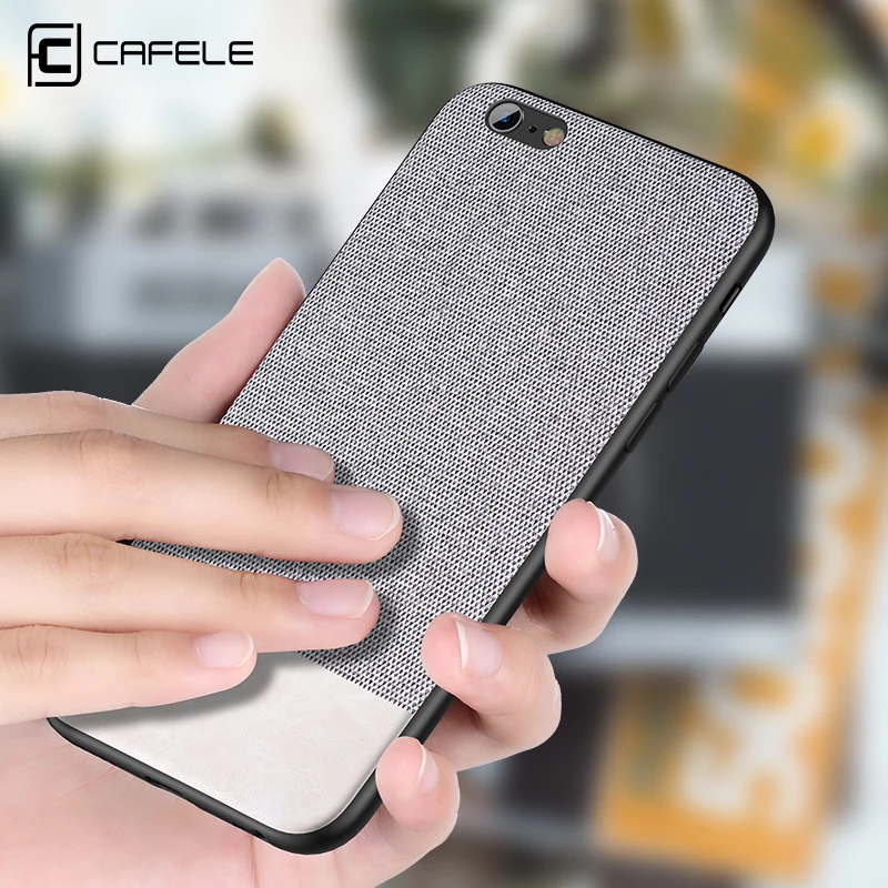CAFELE Plush Fabric Canvas Silicone Case For iphone 6 6sPlus Cloth ...