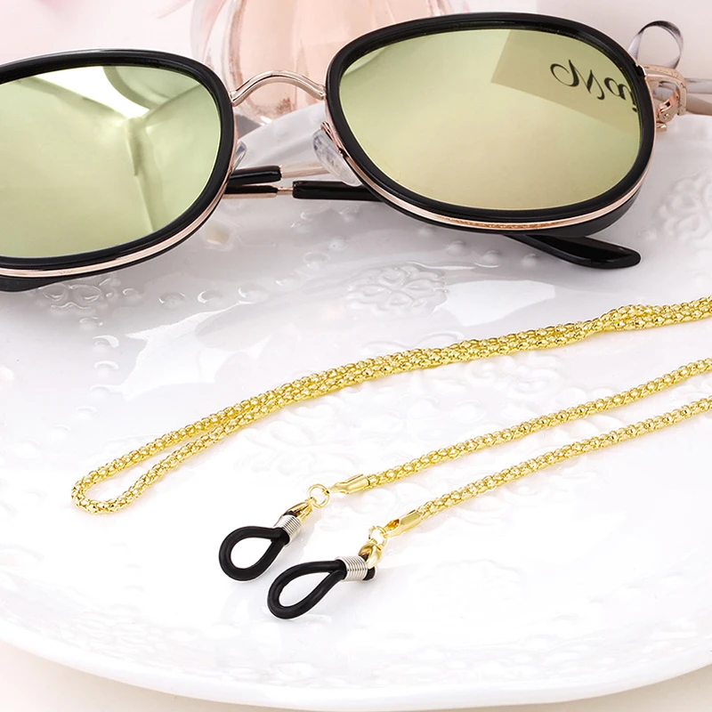 Metal glasses rope glasses lanyard glasses anti slip glasses chain ...