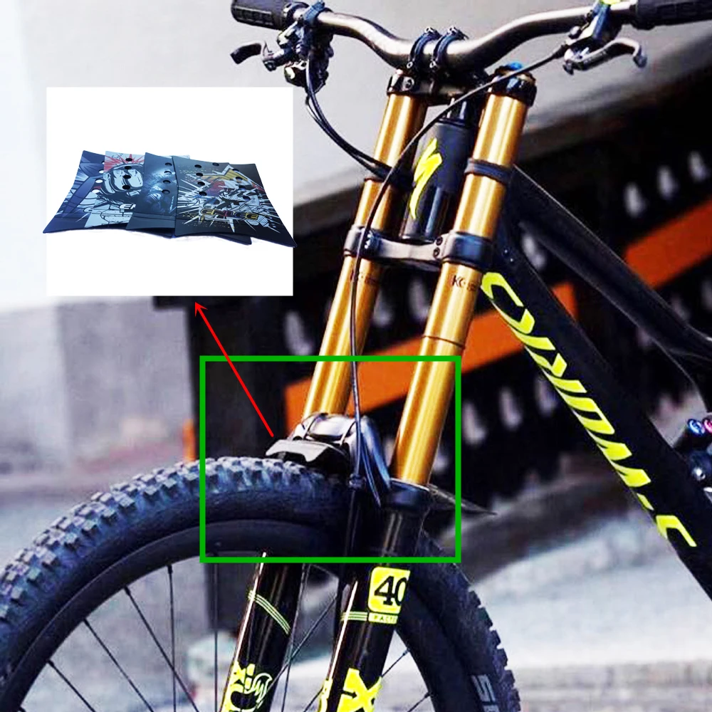 Garde-boue,garde boue pour vélo vtt, adapté à la fourche avant-arrière ...