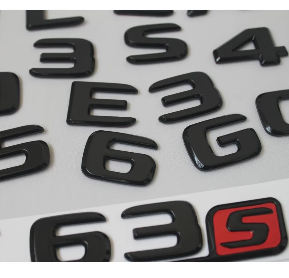 Size : 4MATIC Car Letter Emblems Glossy Black Trunk Letters Emblem ...