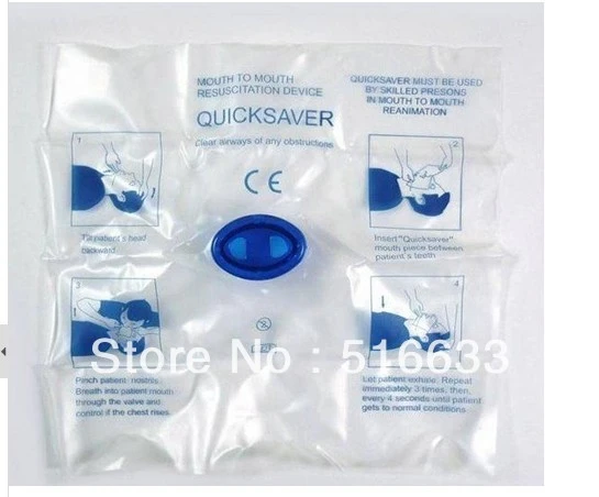 10pcs/lot First Aid Kit Cpr Mouth To Mouth Resuscitation Quick Saver ...
