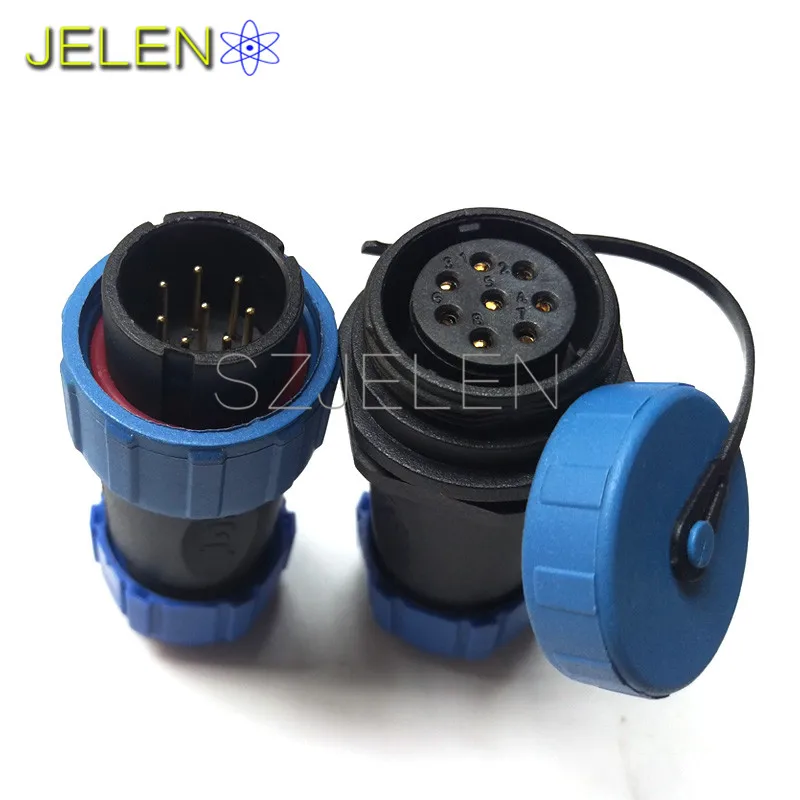 Sp2110/p8 8 Pin Waterproof Electrical Wire Connector Plug Socket, Cable ...
