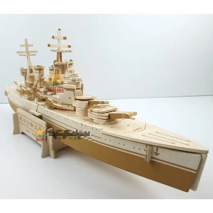 Wooden Boat Models Warship Battleship Ship Model Ships Wooden Hand ...