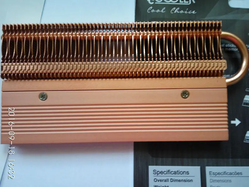 Buy Online Pure copper Heat pipe Top-end Memory cooling RAM cooler RAM ...