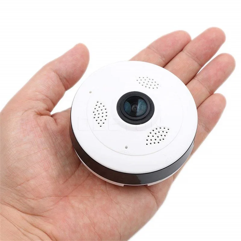 Mini Wifi IP Camera Wireless Fisheye Surveillance CCTV Cameras 360 Degree Panoramic Home Monitor ...