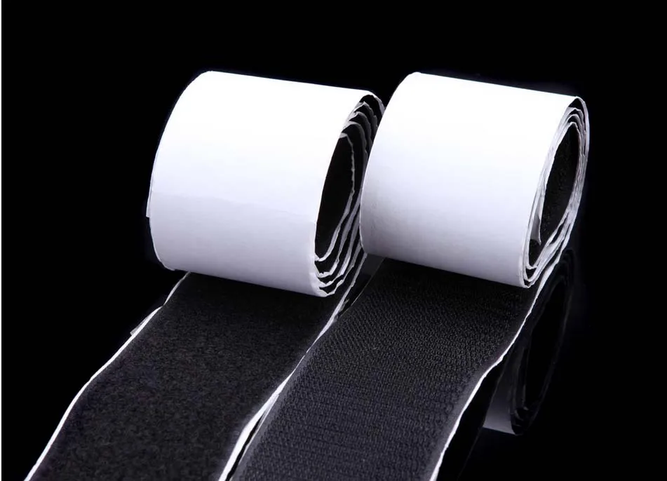 black / white Width 5cm long 1m Self Adhesive Stick buckle belt and ...
