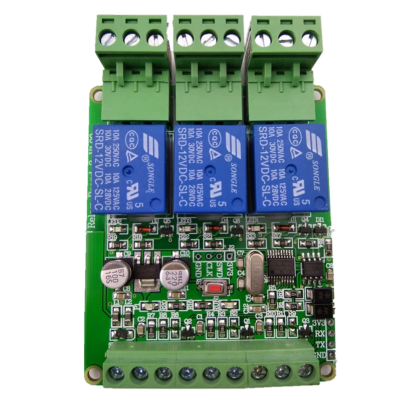 Modbus RTU 3 way Relay Output 3 Inputs RS485 TTL|Instrument Parts ...