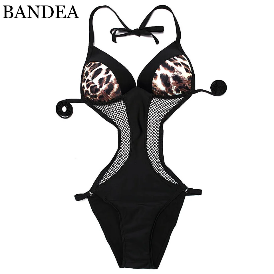 Buy Bandea One Piece Swimsuit Women Swimwear Leopard