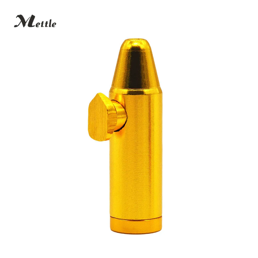 Bullet Shape Metal Snuff Snorter Sniffer Smoking Pipe Tobacco Pipes ...