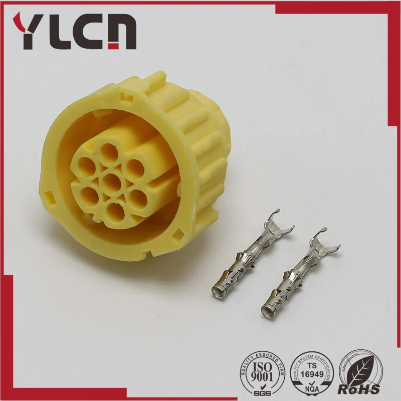 Free Shipping Tyco 7 Pin Yellow 1.5mm Socket Hsg Assembly Auto ...