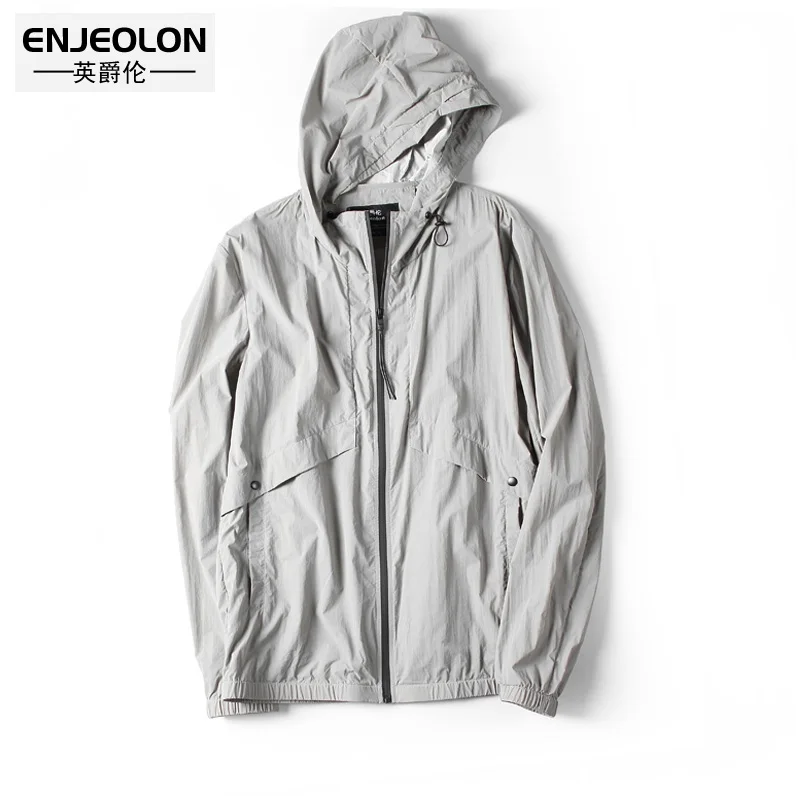 Enjeolon 2018 new sun protection coat men skin clothing thin skin coat ...