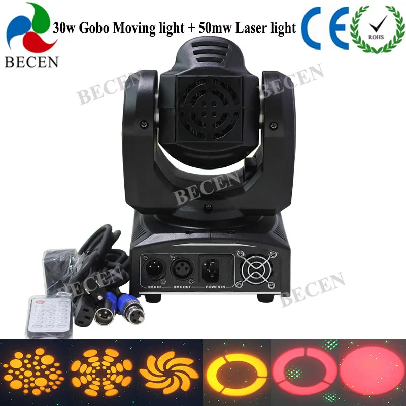 LED 30w Gobo spot+green laser Moving Head Light|moving head light|laser ...