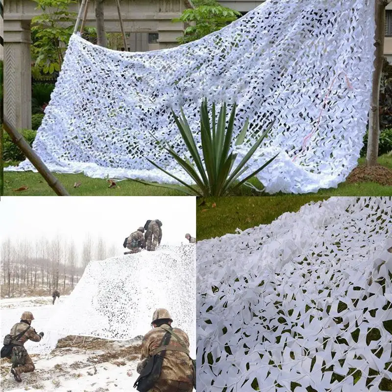 White snow camouflage military net 300X200cm