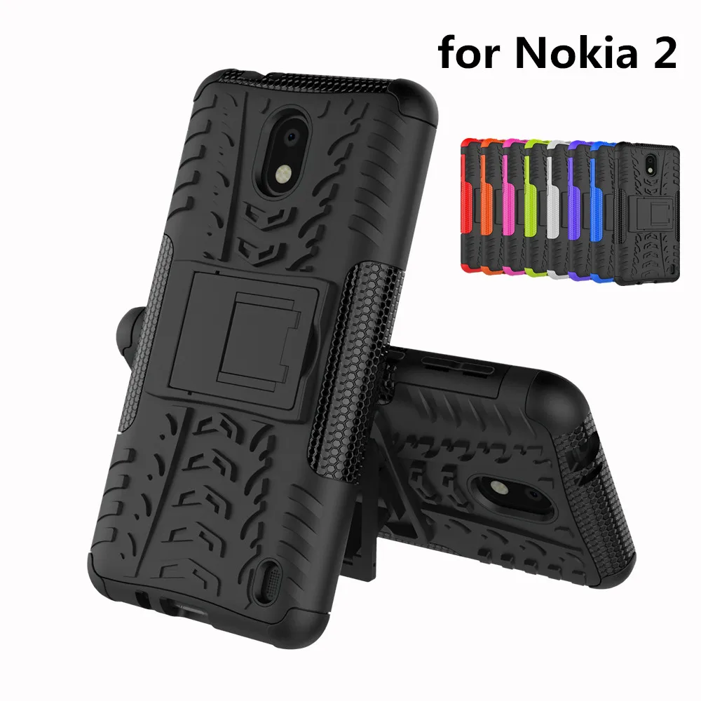 For Nokia 2 Case Tpu Pc Kickstand Armor Shockproof Case For Nokia 2