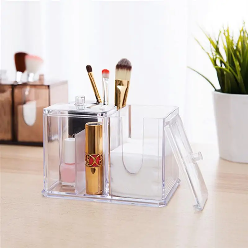 Держатель ватных подушек диспенсер банка для ватных дисков органайзер ...