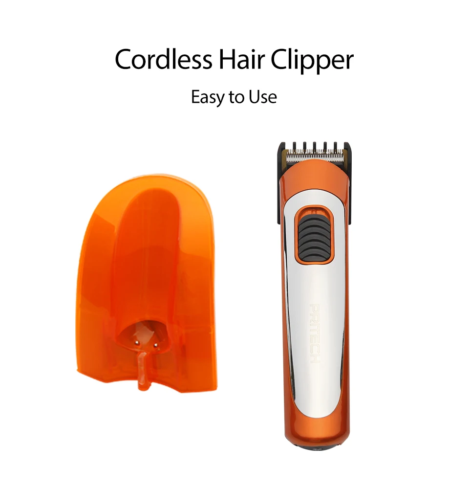 PRITECH Portable Electric Hair Clipper Professional Mini Hair Trimmer ...