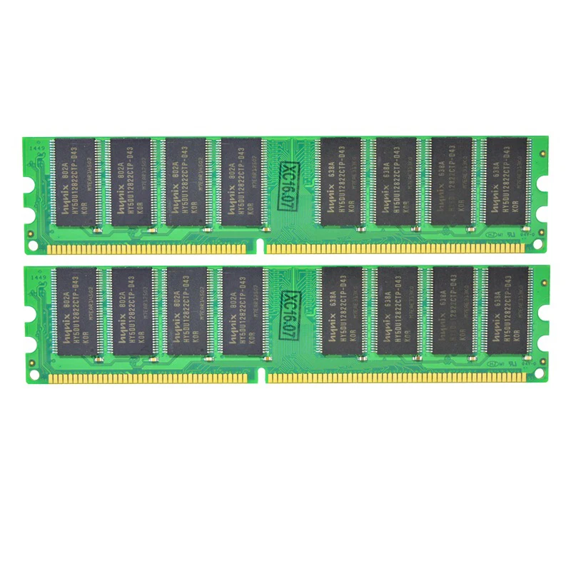 Kllisre DDR1 2GB kit(2*DDR1 1GB) 400MHz PC3200 DDR 184 PIN Non ECC ...