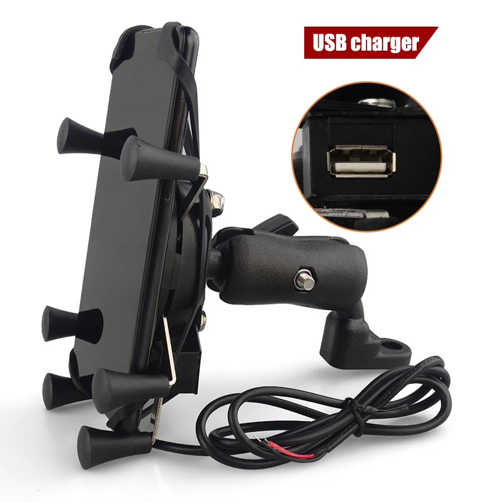 Motorcycle-Handlebar-Rear-Mirror-Mount-Rail-for-CellPhone-Smartphone ...