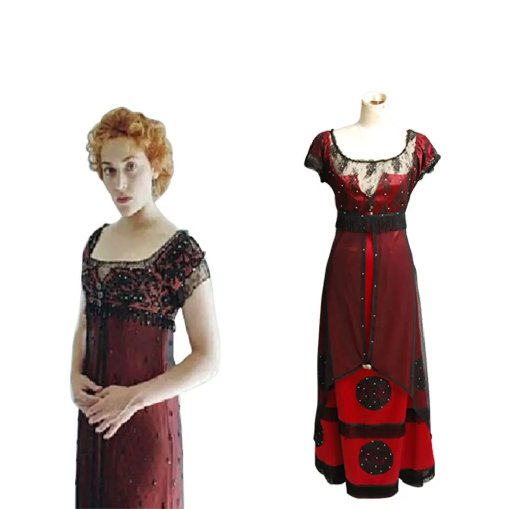 Titanic Rose Red Dress