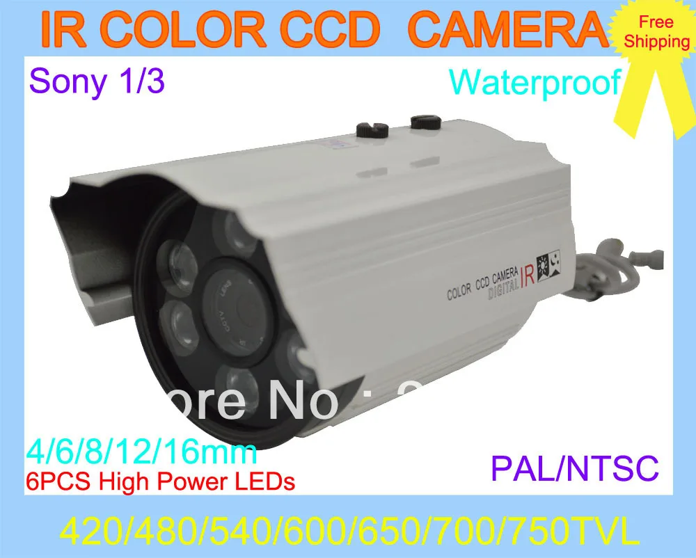 1/3" Sony Digital Ir Color Ccd Camera Indoor/outdoor Waterproof Cctv ...