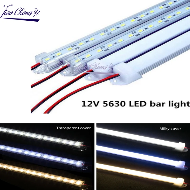 50cm 12v 36 Led 5630 Smd Hard Strip Light Aluminum Rigid Warm White 送料 ...
