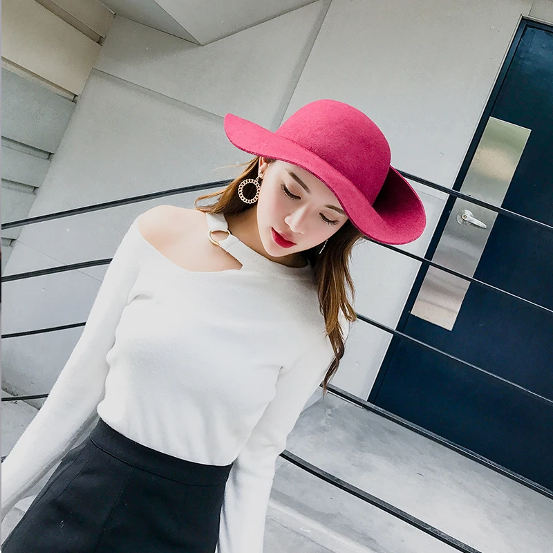 drop-shipping-Retro-female-elegant-autumn-and-winter-irregular-hat ...