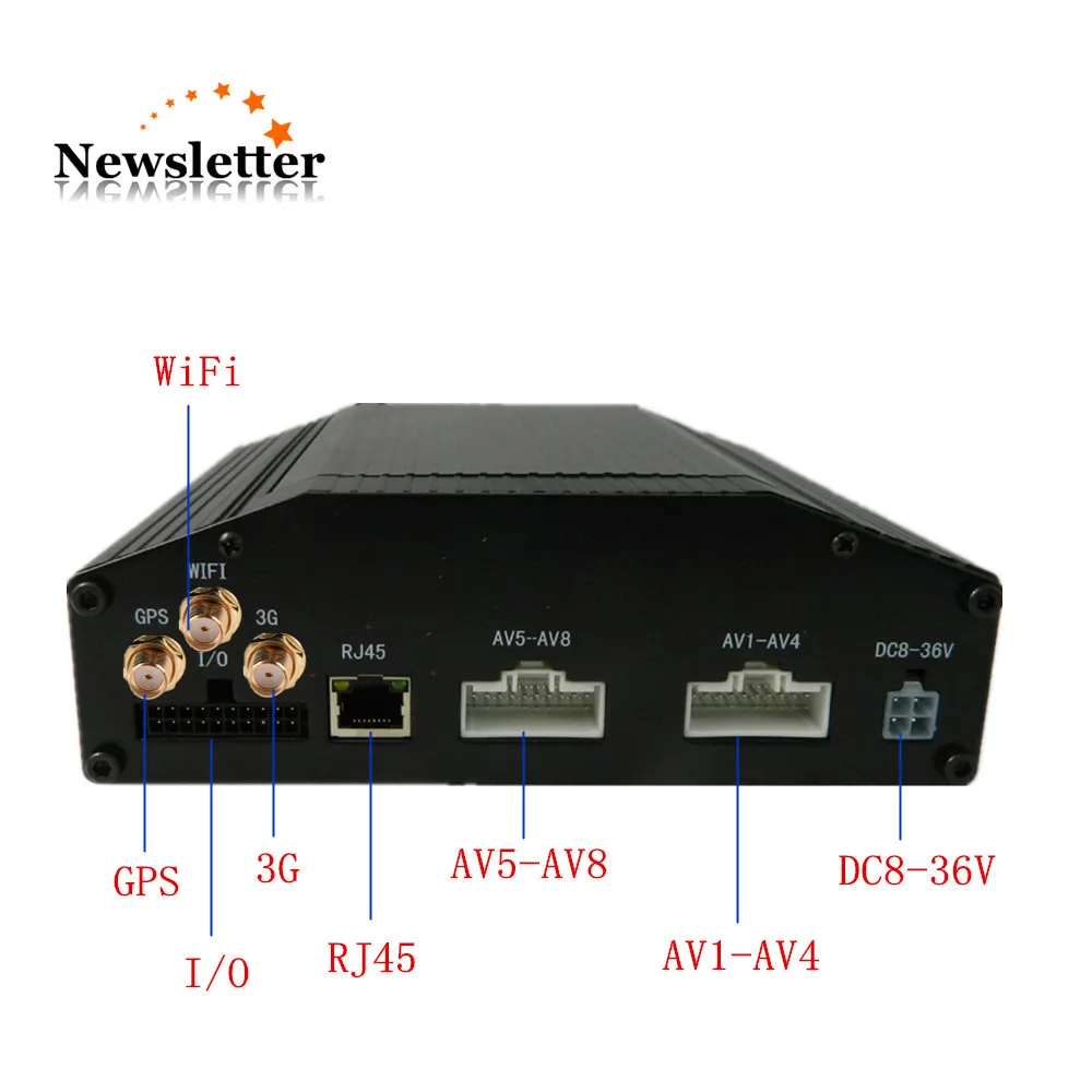 HDD SSD MDVR 3G WIFI GPS 720P AHD 8Ch Truck Taxi School Bus Mobile DVR ...