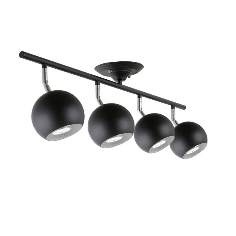 Modern Adjustable angle Ceiling Light 1/2/3/4 heads creative loft Cafe ...