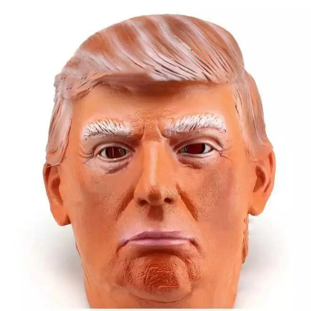 Donald Trump Costume Mask Halloween Realistic Latex Masquerade Carnival ...