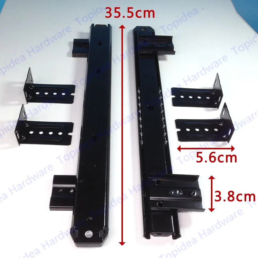 Buy 1 Pair Computer desk keyboard tray track drawer slide rail crane ...