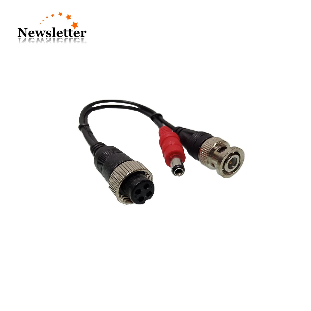 Aviation 4Pin Camera Extension Cable to BNC DC adapter|Transmission ...