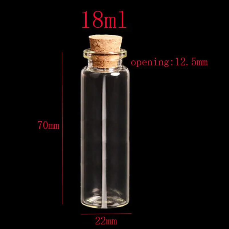 18ml X50 Glass Bottle With Wood Cork 3 5 Oz Clear Empty Crimp Neck 18ml-x50-glass-bottle-with-wood-cork-3-5-oz-clear-empty-crimp-neck