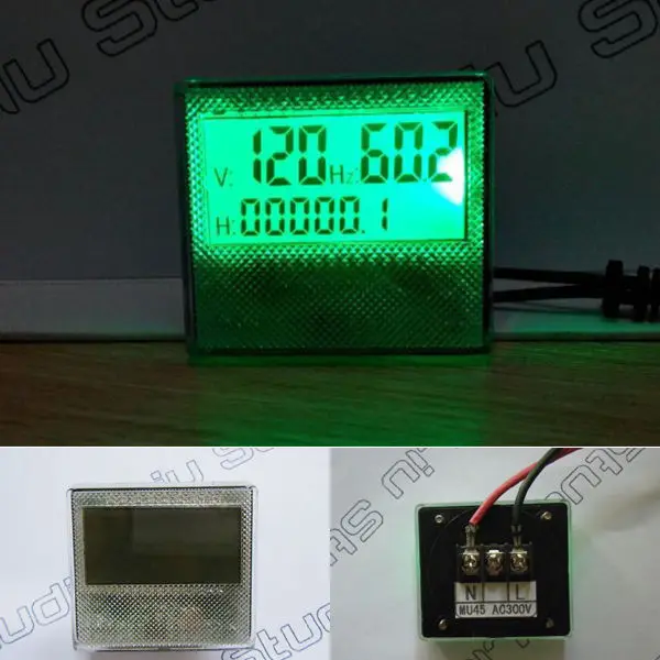 Generator Digital Hour Frequency Voltage LED Tester Meter 380v 220v ...