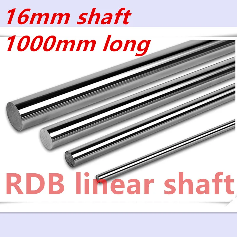 16mm linear shaft 1000mm long linear round shaft for cnc parts LM16UU ...