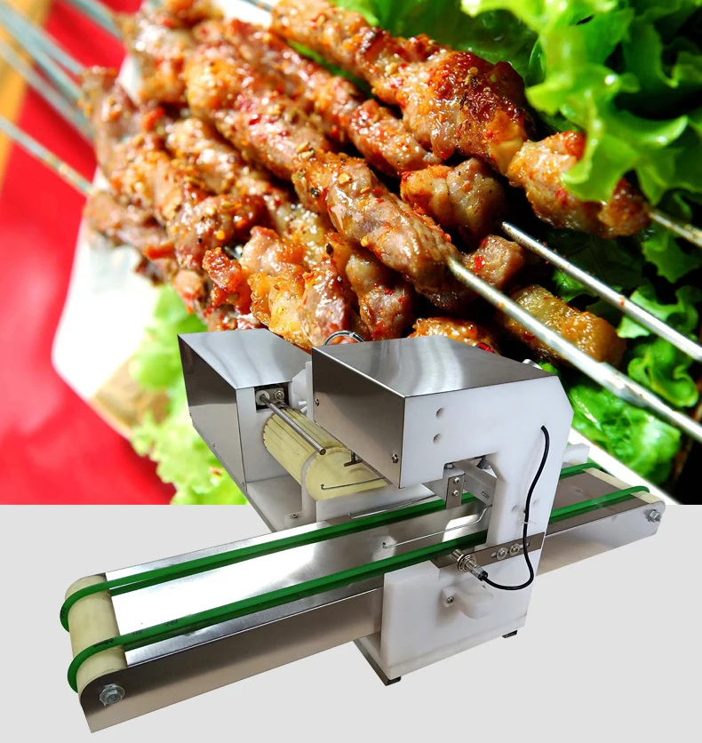 Electric Meat Wear Mutton String Machine Bbq Skewer Machine With Air ...